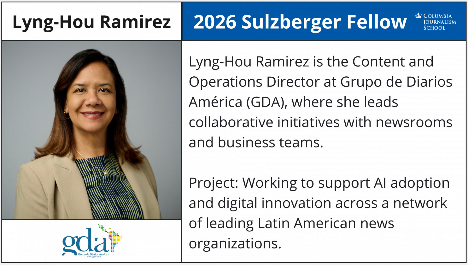 Columbia Journalism School Announces the 2026 Fellows for the Sulzberger Executive Leadership ...